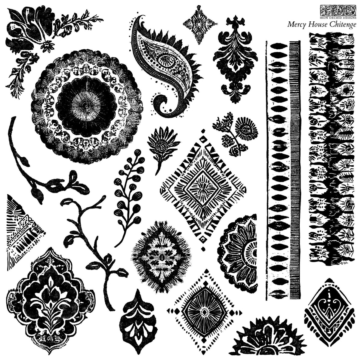 IOD Decor Stempel Mercy House Chitenge — Countrysidecolours